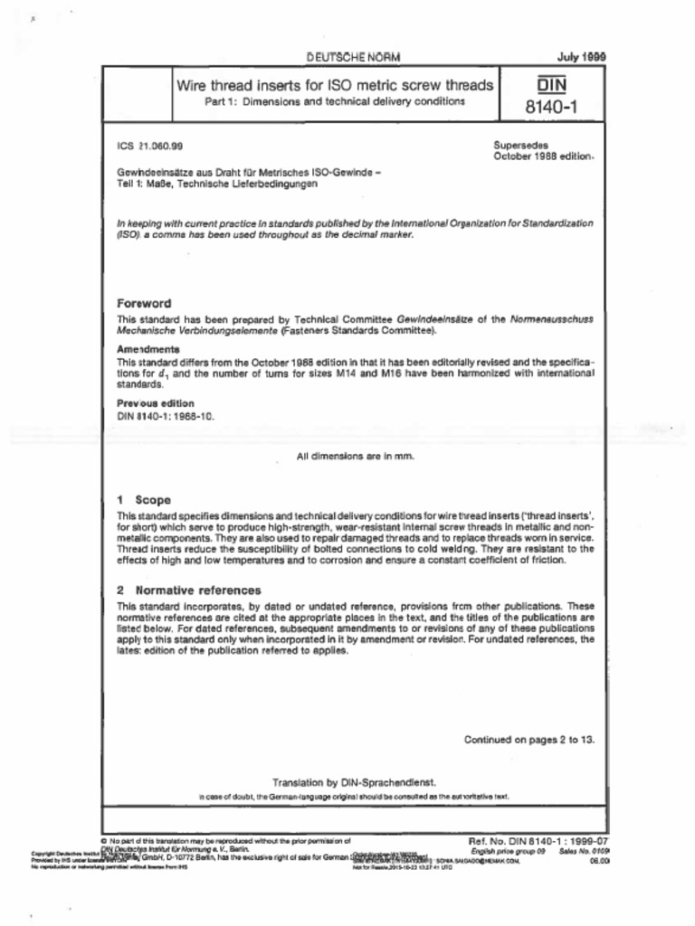 Din 8140 1 PDF | PDF