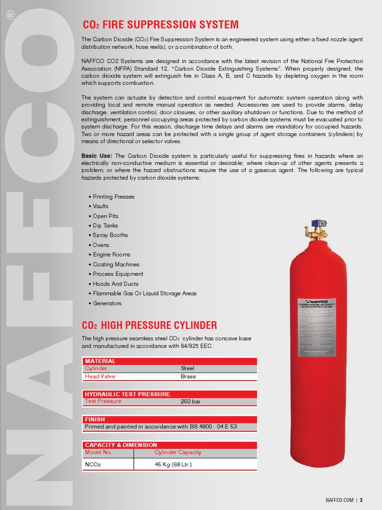 CO2 Fire Suppression System Overview | PDF | Valve | Firefighting