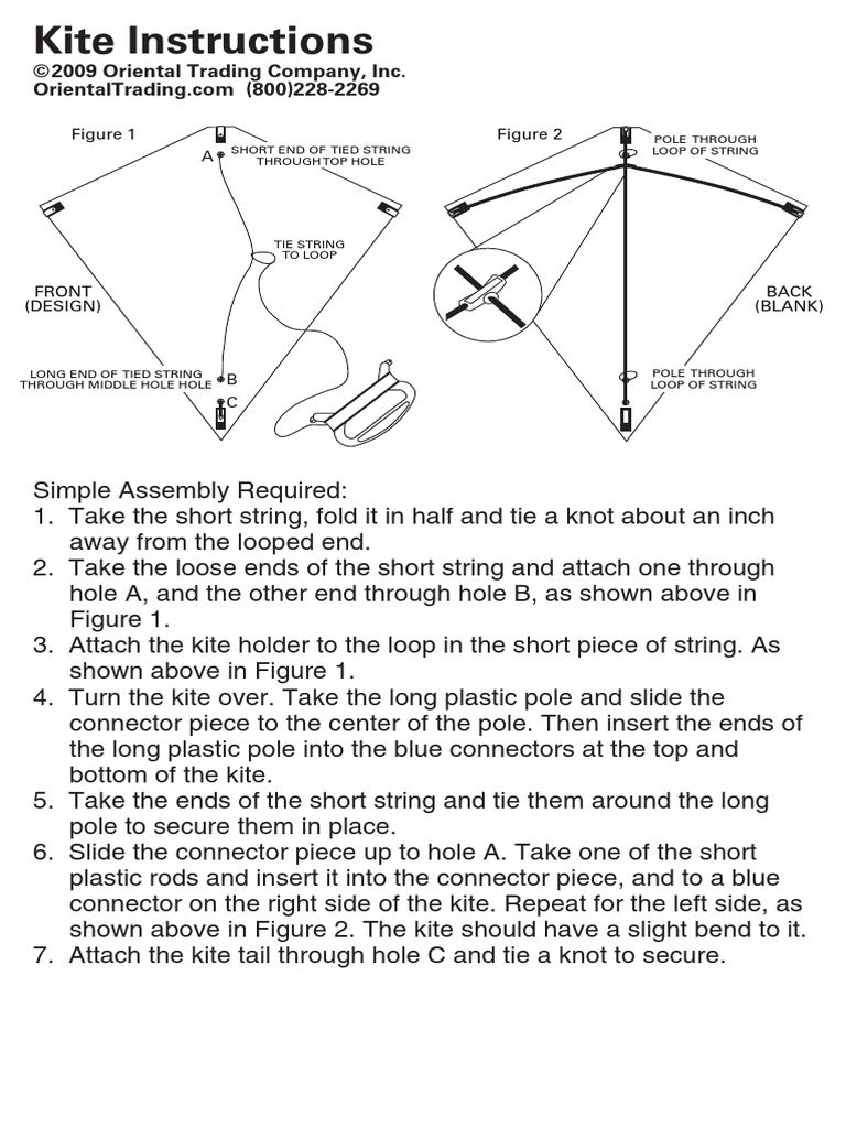 How To Assemble A Kite | PDF
