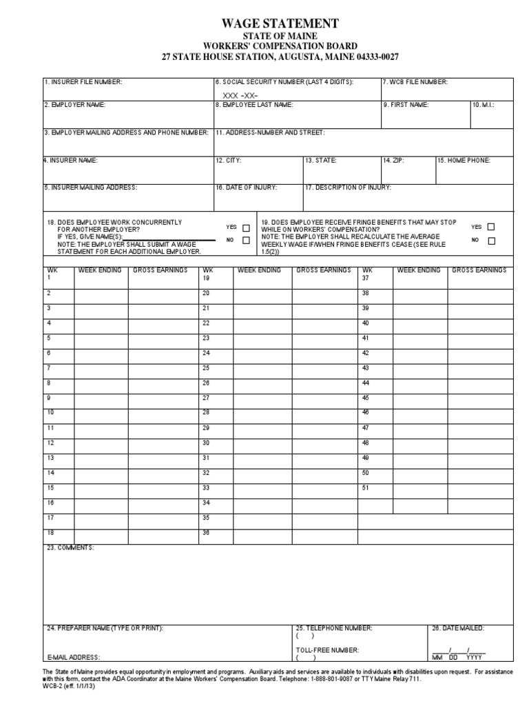 WCB 2 | PDF | Workers' Compensation | Employee Benefits