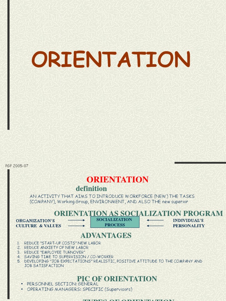 Orientation and Placement | PDF | Employee Benefits | Employment