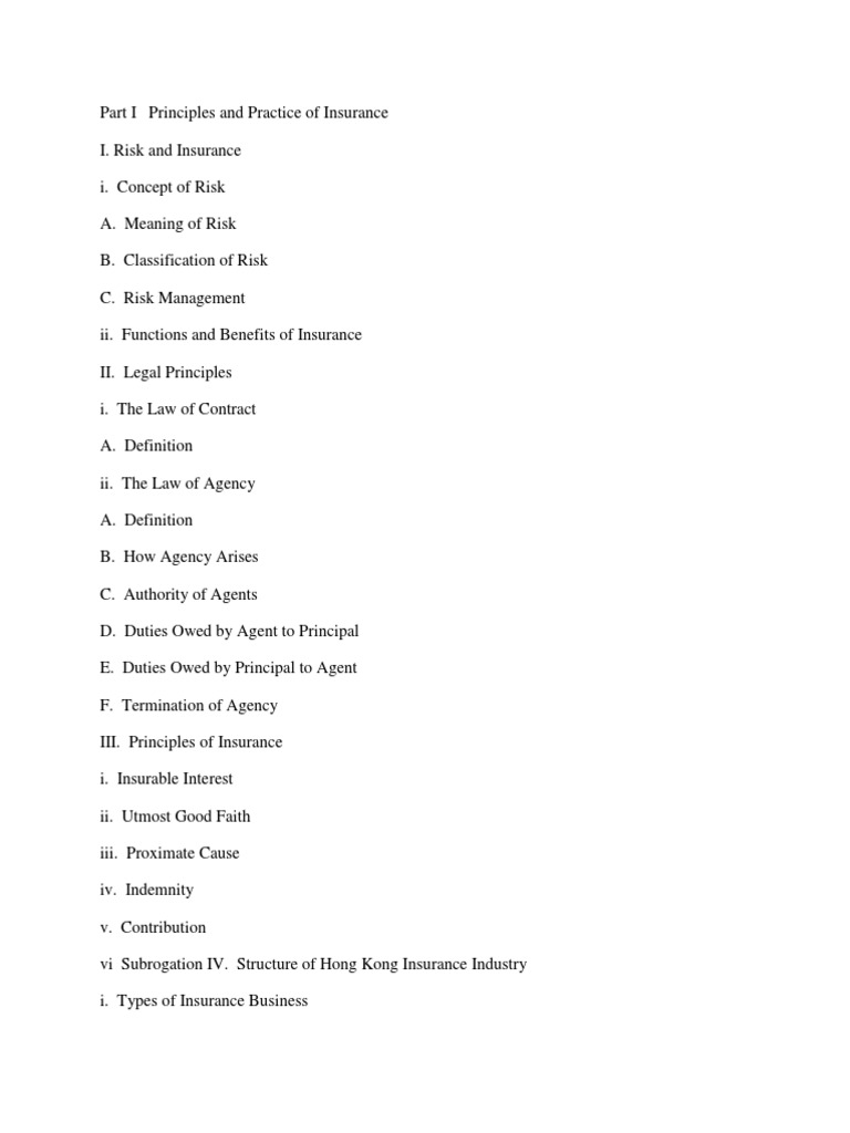 Principles and Practice of Insurance PDF | PDF | Life Insurance | Insurance