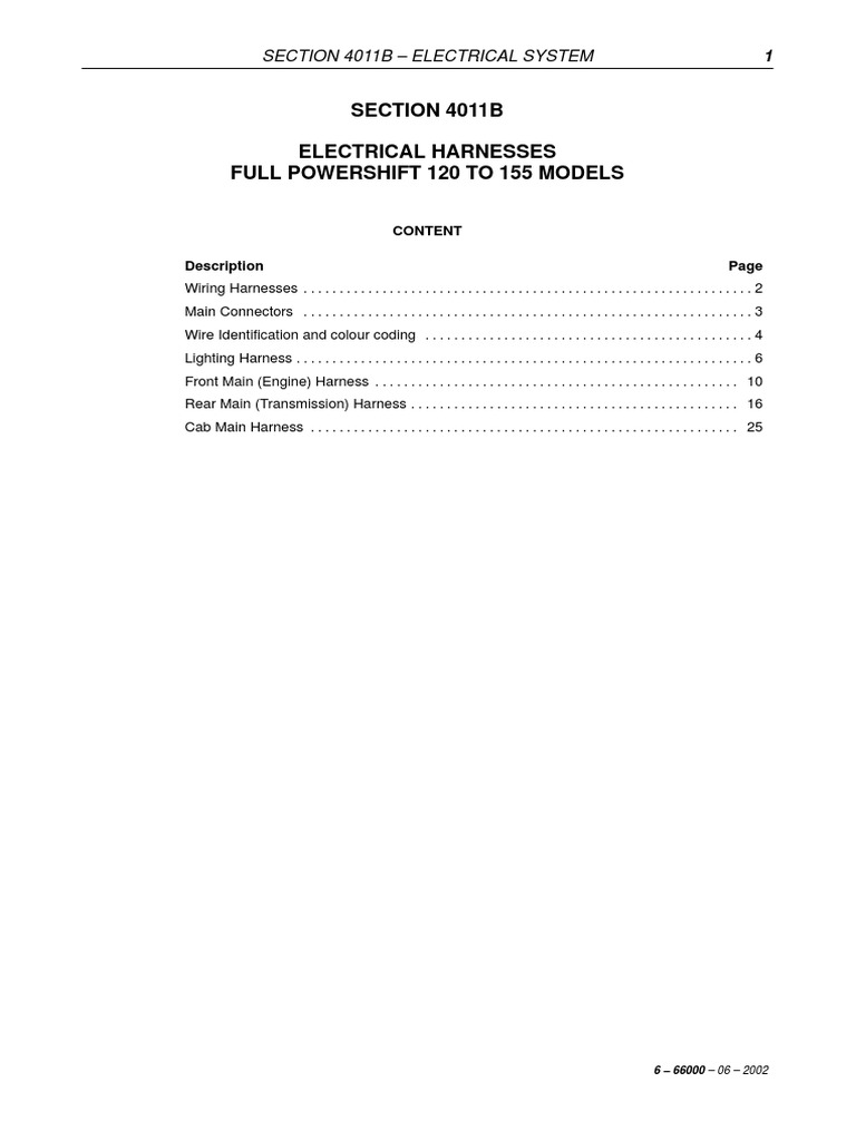 4011b PDF | PDF | Transmission (Mechanics) | Electrical Connector