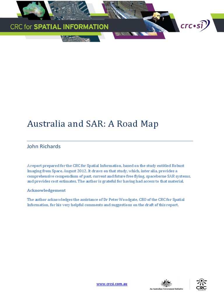 Australia and SAR - A Road Map | PDF | Remote Sensing | Radar