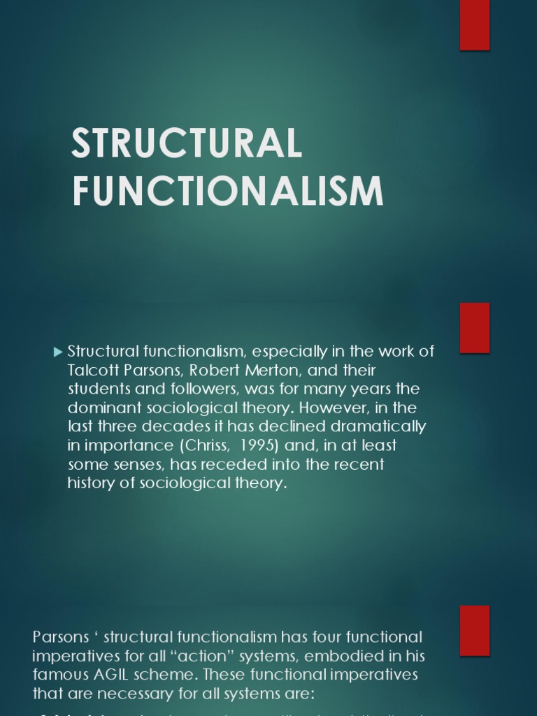 Structional Functionalism | PDF | System | Society