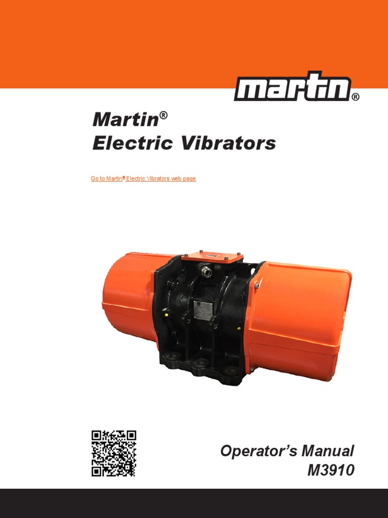 Martin Electric Vibrators: Operator's Manual M3910 | PDF | Screw ...