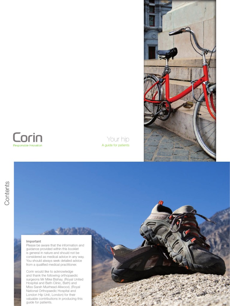 Your Hip - A Guide For Patients (Corin LTD) | PDF | Arthritis ...