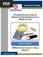 Astm d3359 22 Español | PDF | Revestimiento | Adhesión