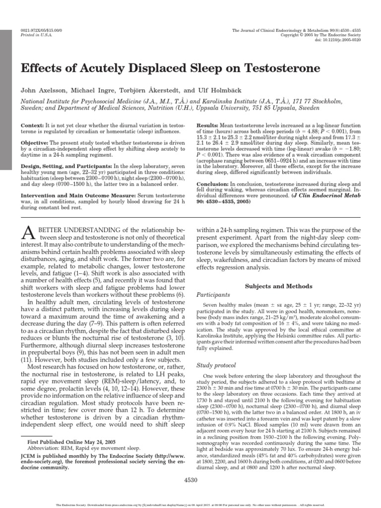 Insufficient Sleep Fact Sheet 2011 in | PDF | Circadian Rhythm | Sleep