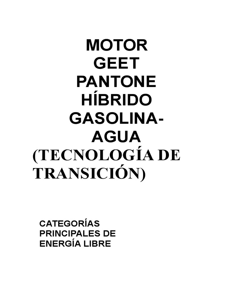 Motor Geet Pantone 2 | PDF | Vehículo híbrido | Naturaleza