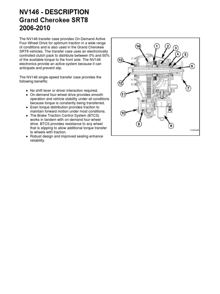 NV146 Tcase Removal Disassembly | PDF | Clutch | Four Wheel Drive