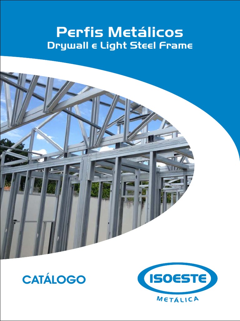 Catalogo Perfis LSF Drywall PDF | PDF | Drywall | Zinco