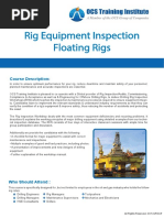 Drilling Rigs Inspection Checklist | PDF | Drilling Rig | Personal Protective Equipment