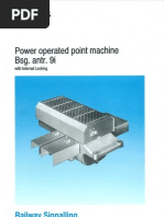 Point Machine FOR RAILWAY SIGNALING | PDF | Electric Motor | Clutch