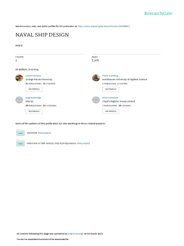 Naval Ship Design PDF | PDF | Naval Architecture | Ships