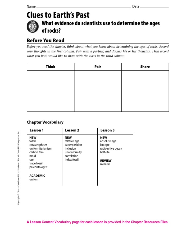 Clues To Earth S Past Notes PDF | PDF | Atoms | Isotope
