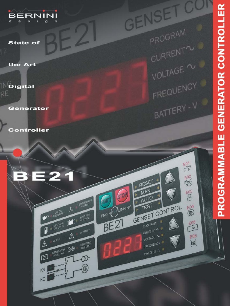 BE21 - Genset Control PDF | PDF | Mains Electricity | Relay