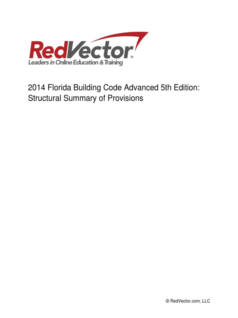 2014 Florida Building Code Advanced 5th Edition: Structural Summary of ...