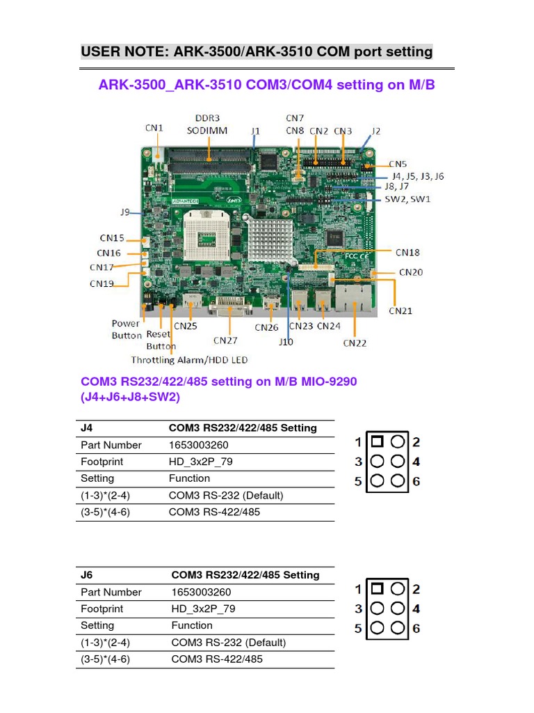ARK-3500_ARK-3510 COM3/COM4 setting on M/B | Computer Science ...