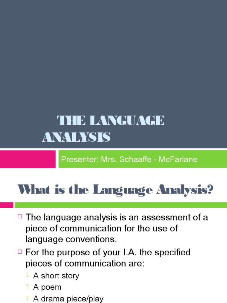 The Language Analysis | PDF | English Language | Dialect