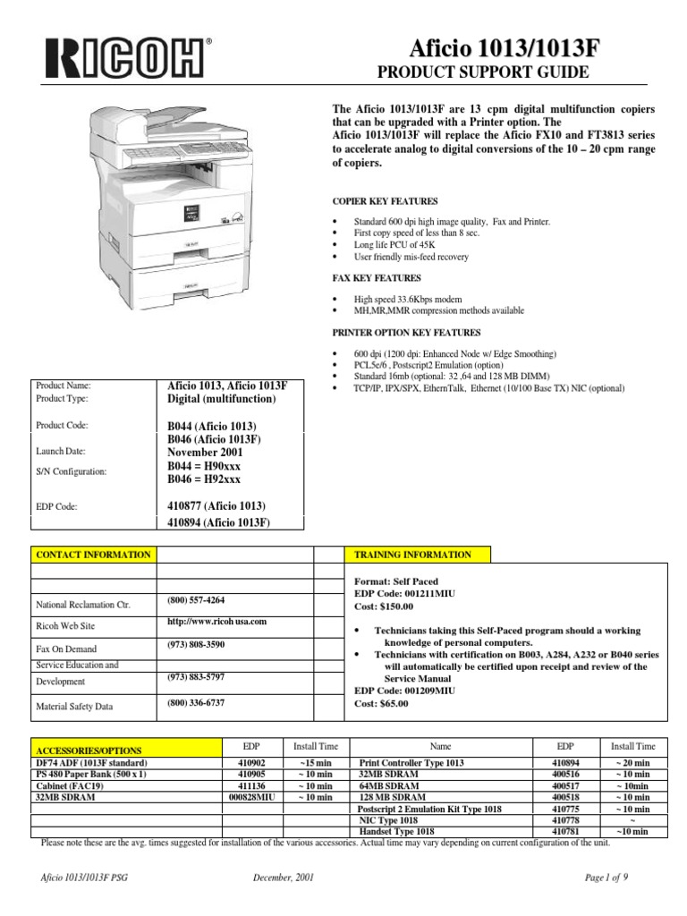 1013 PSG PDF | PDF | Fax | Network Interface Controller