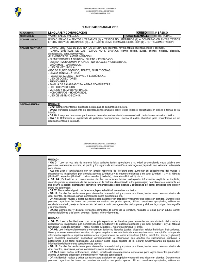 Anual Lenguaje 3c2b0 Bc3a1sico | PDF | Comprensión lectora | Autor