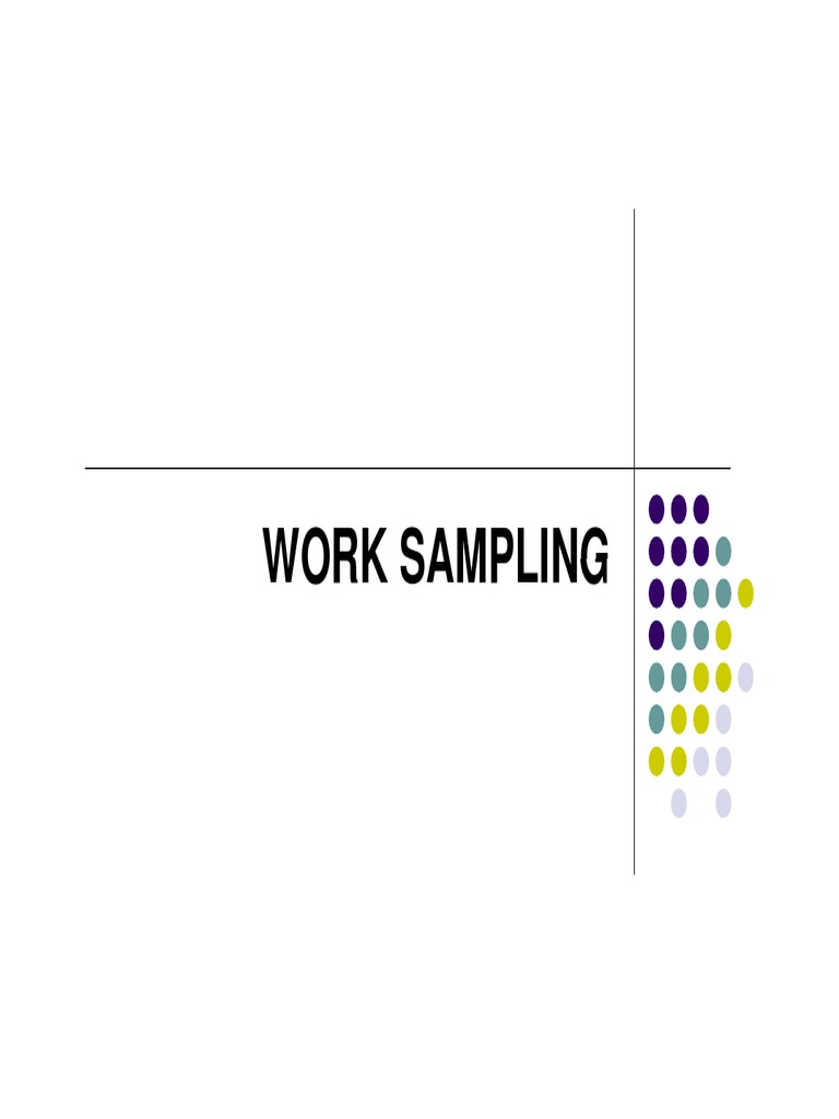 Work Sampling | PDF | Confidence Interval | Sampling (Statistics)