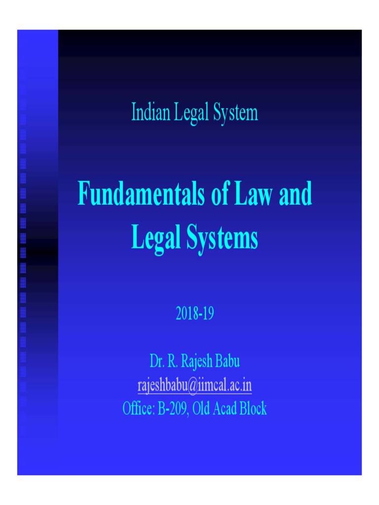 01 Indian Legal System 2018 | PDF | U.S. State | Supreme Courts