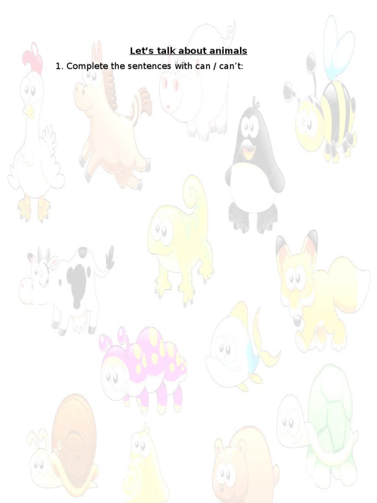 Let's Talk About Animals | PDF