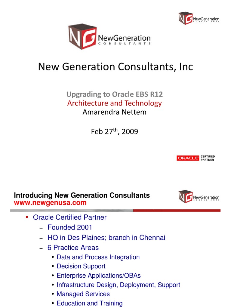 EBS Rel.12 Upgrade | PDF | Oracle Database | Databases