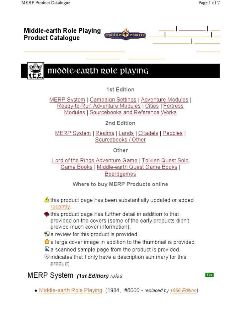 MERP - Magic Ritual | PDF | Middle Earth | The Lord Of The Rings