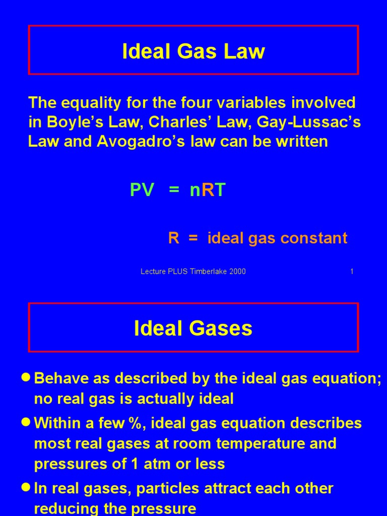 Ideal Gas Law and Applications | PDF | Gases | Physical Sciences