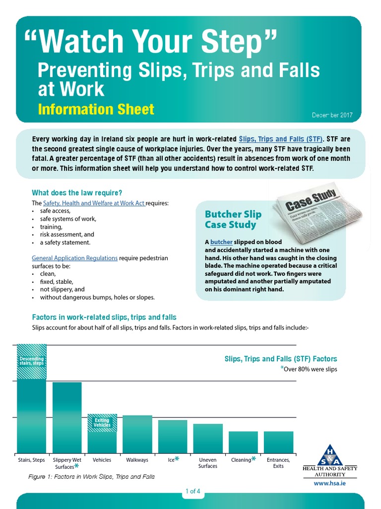 Preventing Slips Trips and Falls at Work 2017 | PDF | Stairs | Nature