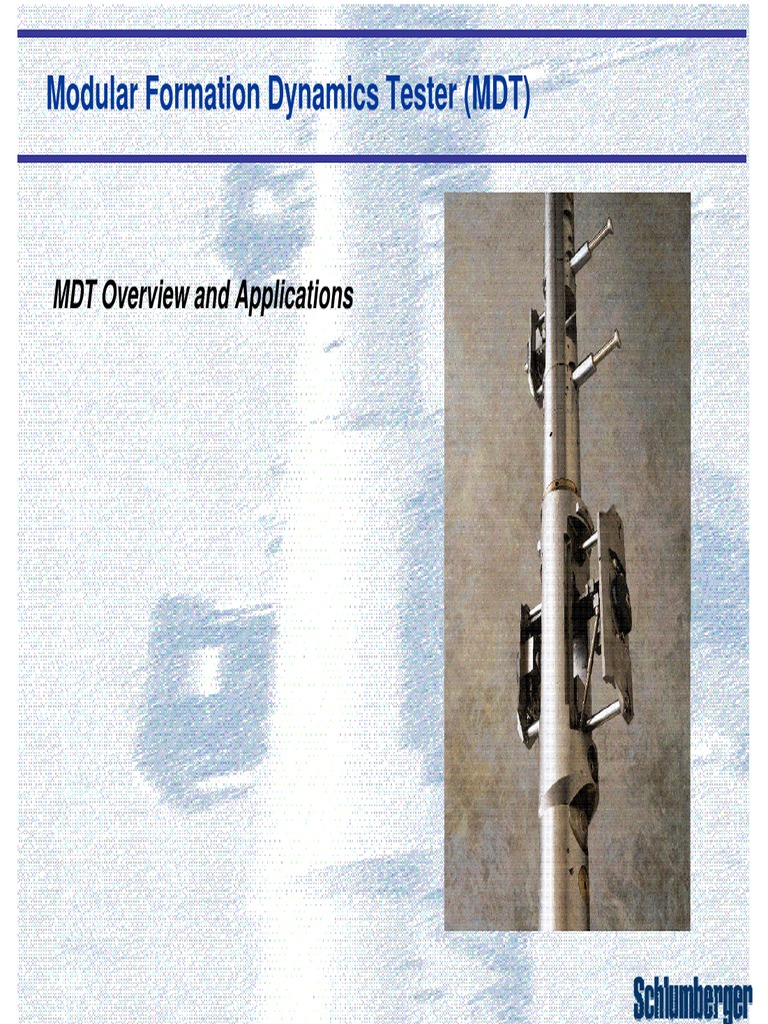 MDT PDF | PDF | Petroleum Reservoir | Permeability (Earth Sciences)