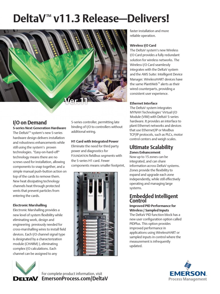 Deltav V11.3 Release-Delivers!: I/O On Demand | PDF | Network Switch ...