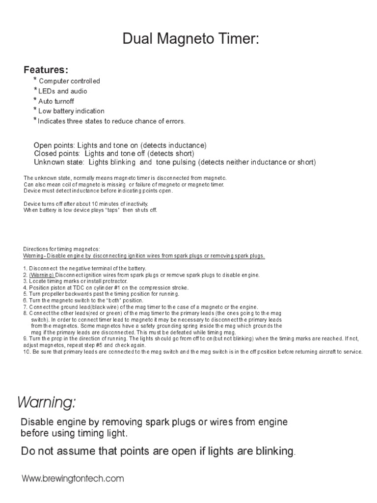 Dual Magneto Timer:: Warning | PDF | Soldering | Solder