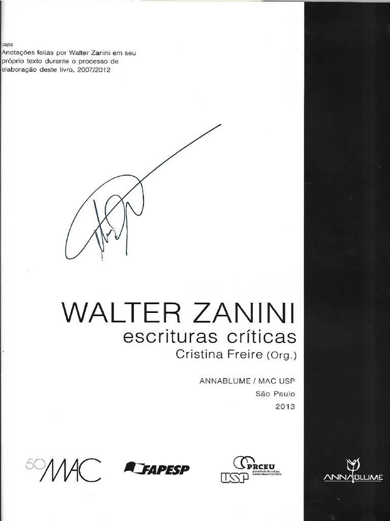 Zanini Escrituras Críticas PDF | PDF