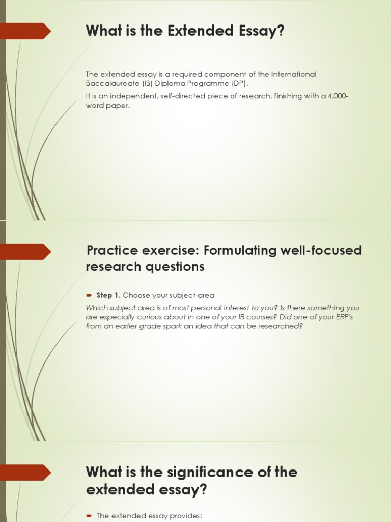 What Is The Extended Essay | Download Free PDF | Essays | Learning