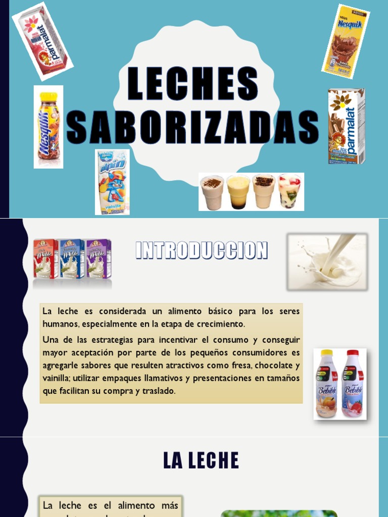 Leches Saborizadas | PDF | Leche | Chocolate