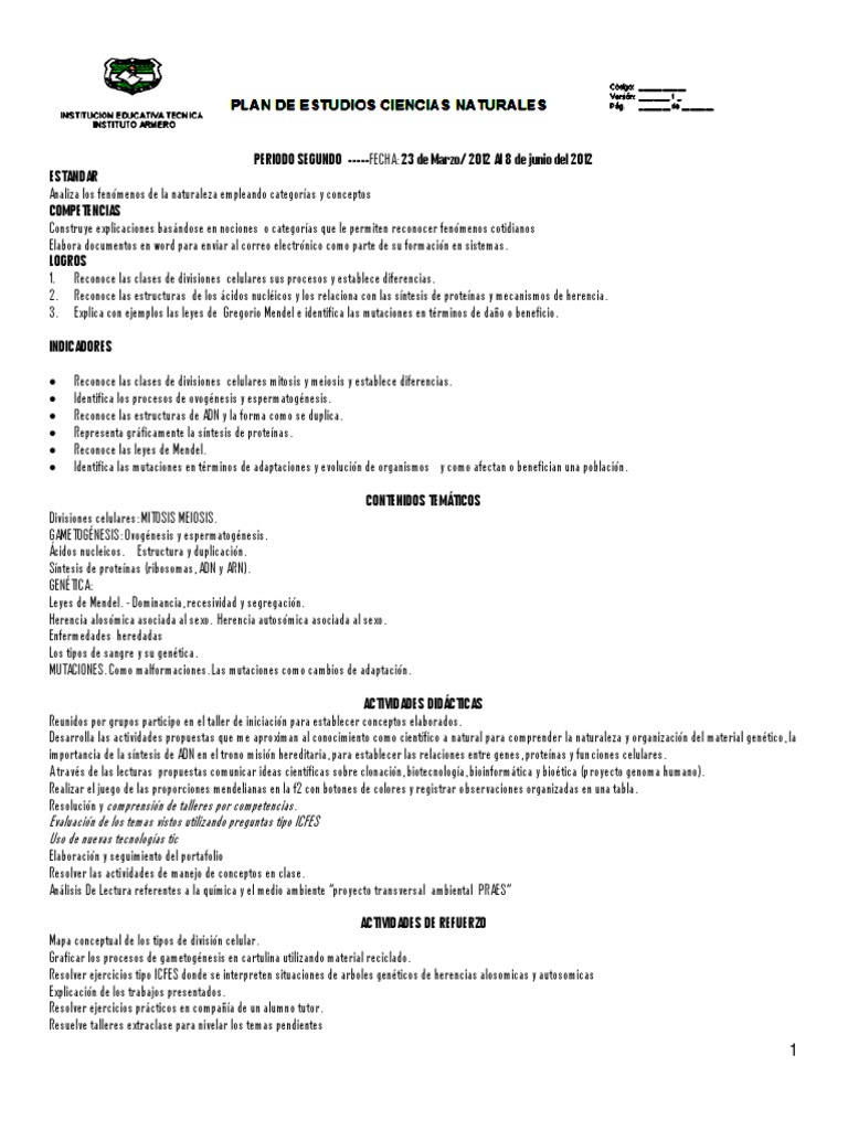 Cartilla 9 Adn y Sintesis de Proteinas PDF | PDF | Adn | Mitosis