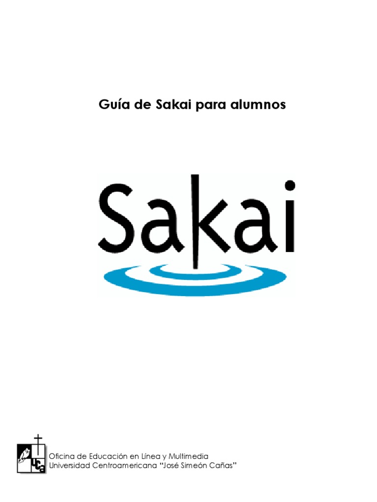 Guía de Uso de Sakai para Alumnos | PDF | Wiki | Multimedia