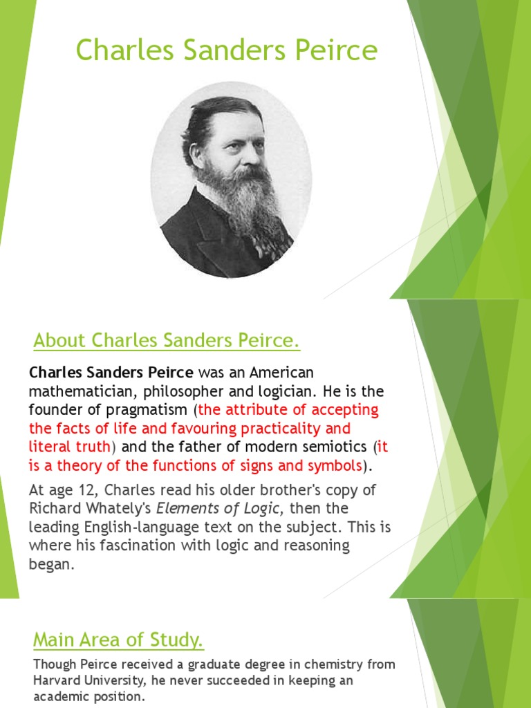 Charles Sanders Peirce | PDF | Charles Sanders Peirce | Science