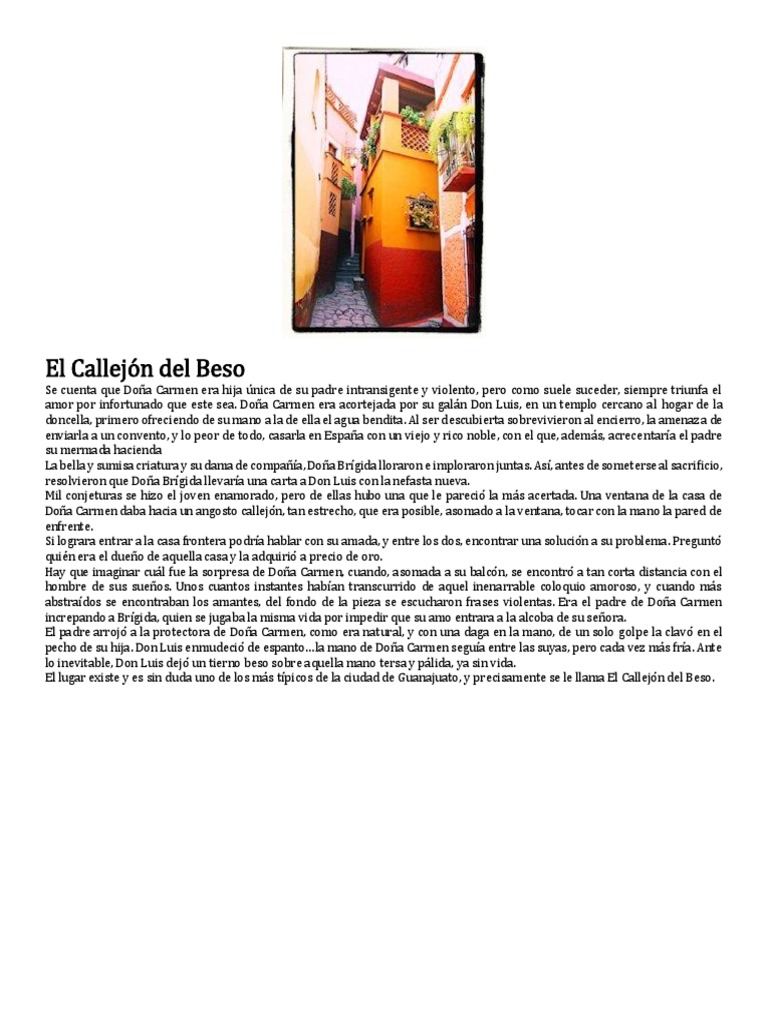 El Callejón Del Beso | PDF