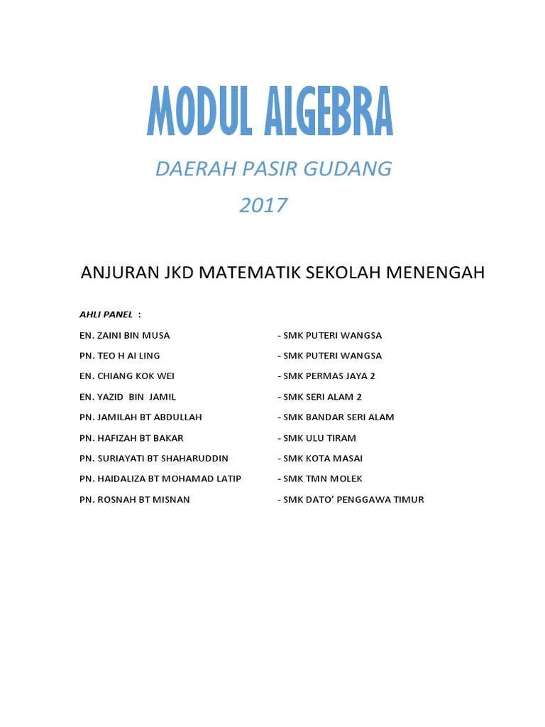 Module Algebra | PDF