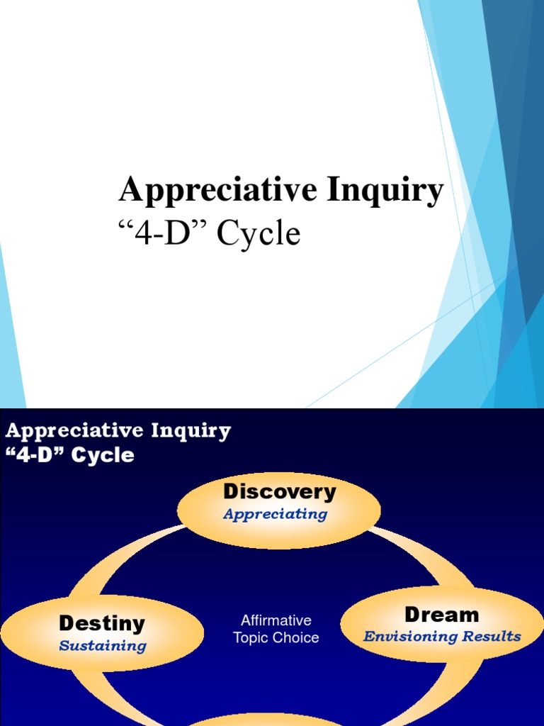 Appreciative Inquiry: "4-D" Cycle | PDF