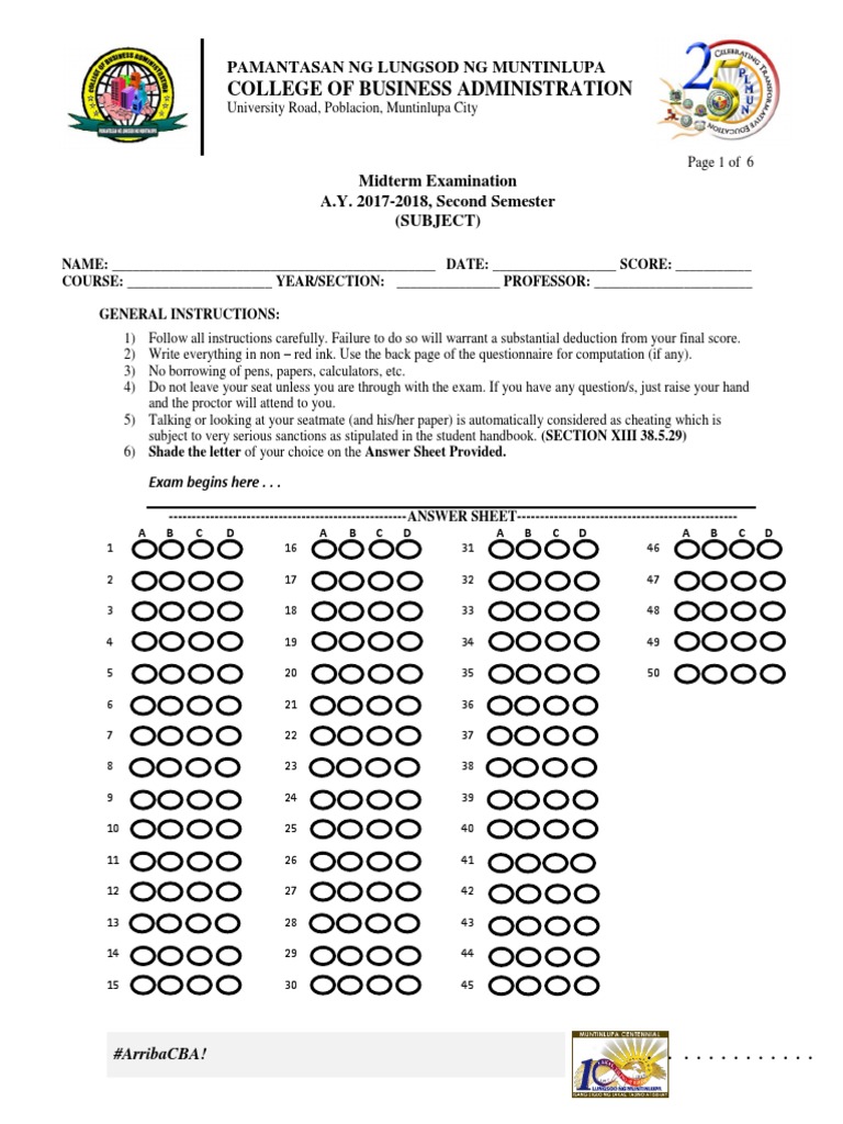 Template Midterms | PDF | Motivation | Motivational
