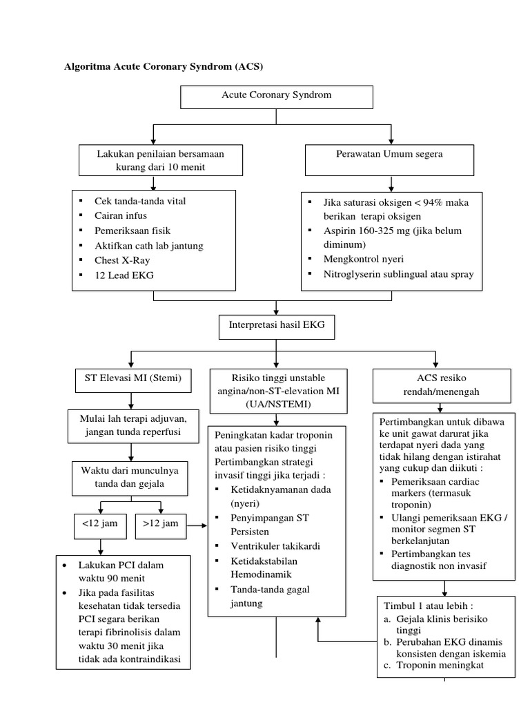 Algoritma Acute Coronary Syndrom | PDF
