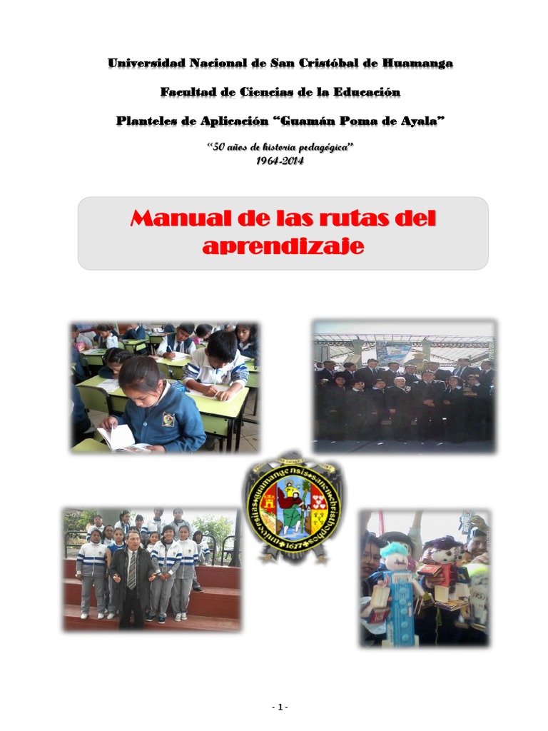 Manual de Rutas Del Aprendizaje | PDF | Plan de estudios | Aprendizaje