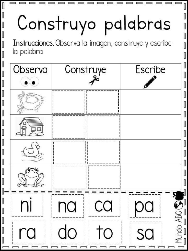 Construyo Palabras | PDF