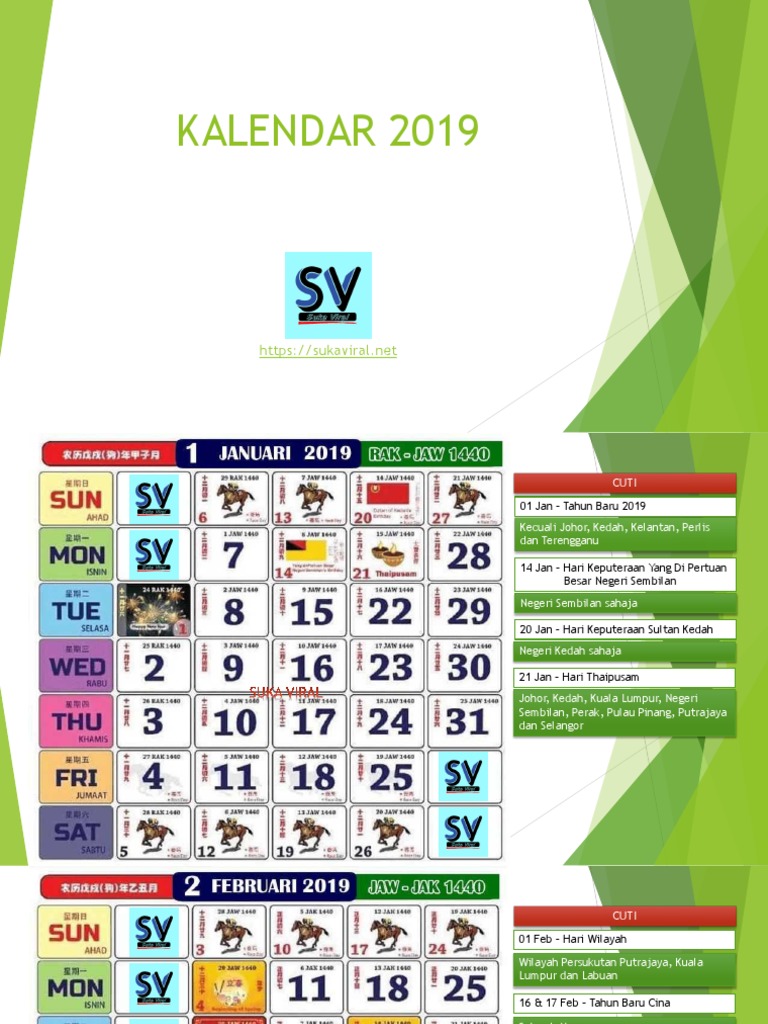 Kalendar Kuda 2019 | PDF